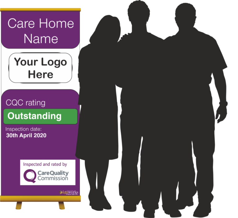 CQC care quality commission roller pop up banner. - CUSTOM ACRYLICS LTD