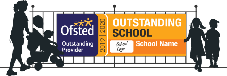 Ofsted Outstanding Banners - CUSTOM ACRYLICS LTD